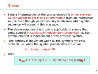 Digital Communication: Information Theory | PPT