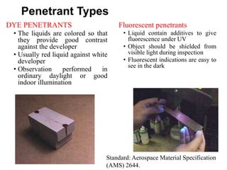 Die penetrant test | PPT