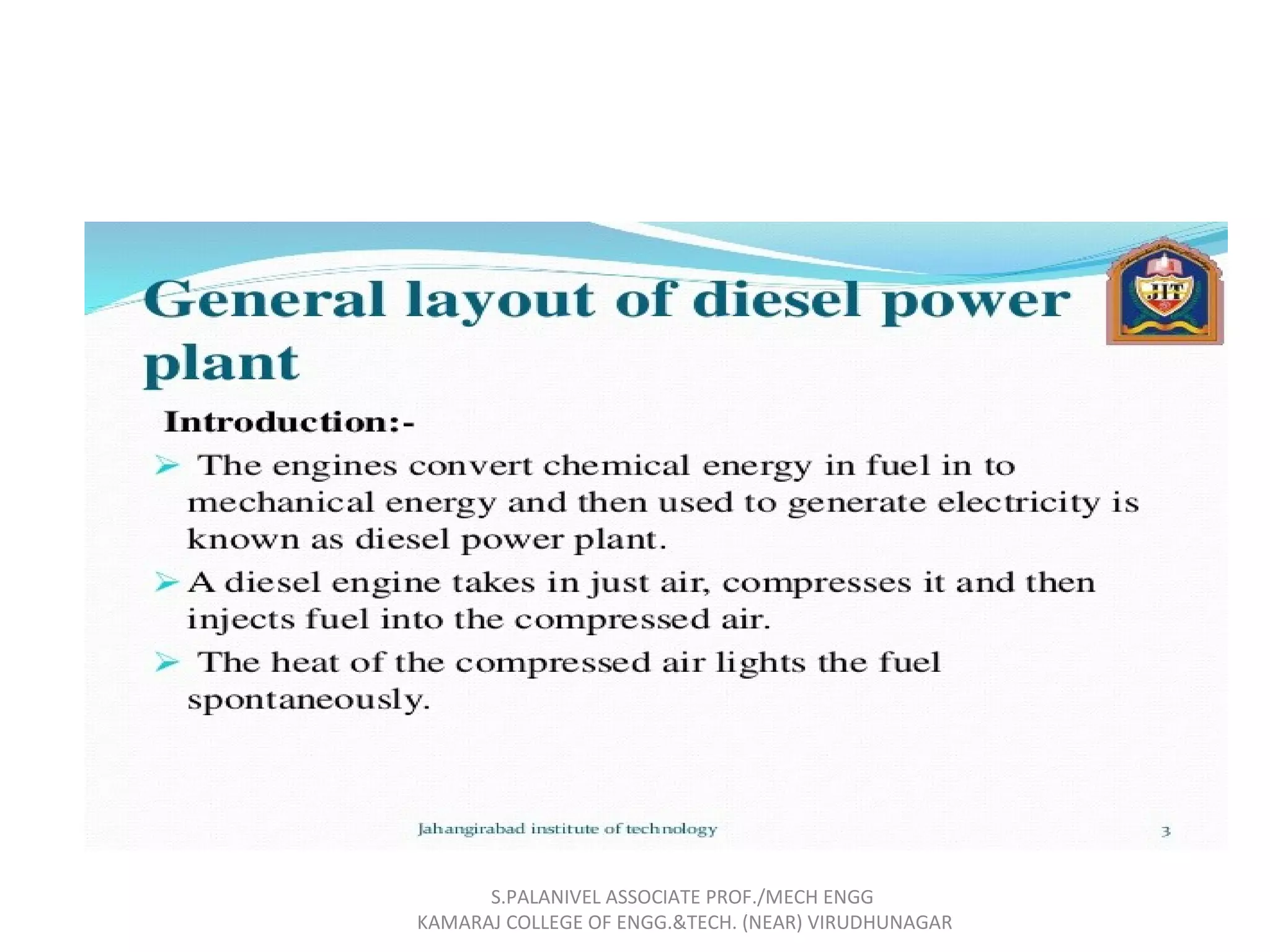 Unit2 diesel engine power plant | PPT