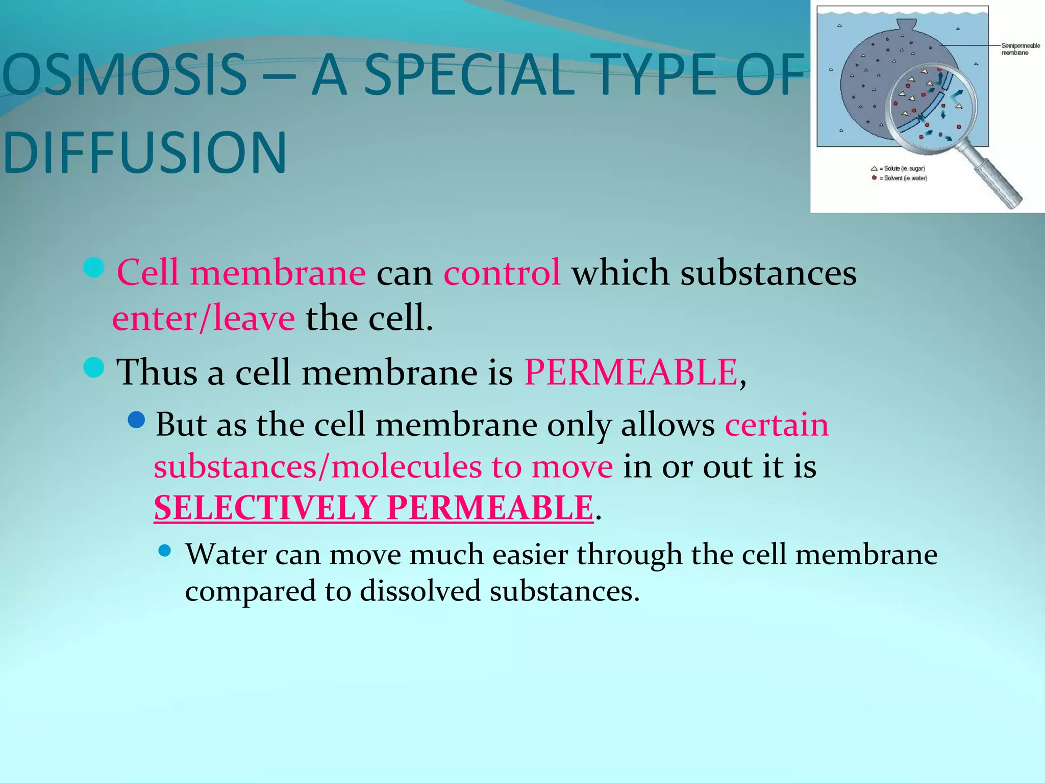 Unit 2 diffusion and osmosis | PPT | Chemistry | Science