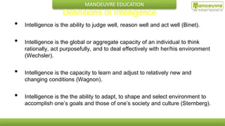 psychology intelligence theory part 2 chapter | PPT