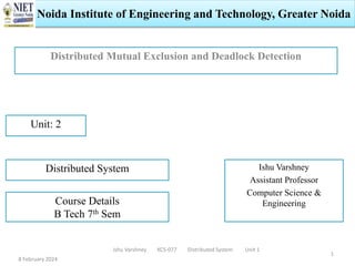 Unit 2 - presentation on Distributed System | PPT
