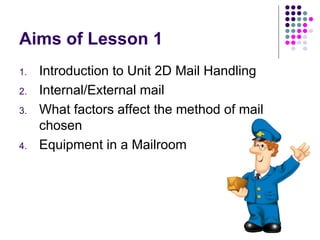 Unit 2 D Mail Handling | PPT