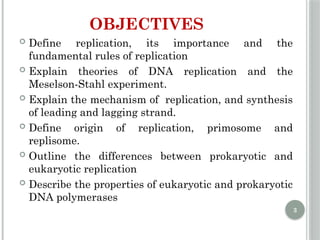 Comprehensive Overview of DNA Replication Mechanisms and Enzymes | PPTX