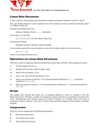 Introduction to Data Structure | PDF | Programming Languages | Computing