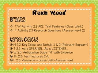 SpringBoard Grade 7 Unit 2 Embedded Assessment 1 Unpacking PowerPoint ...