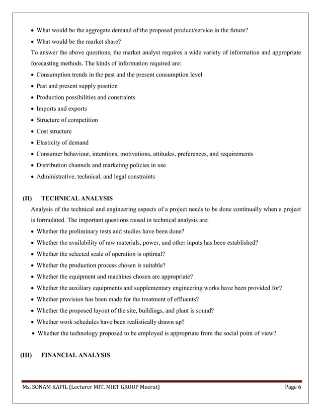 Entrepreneurship (Project identification) | PDF