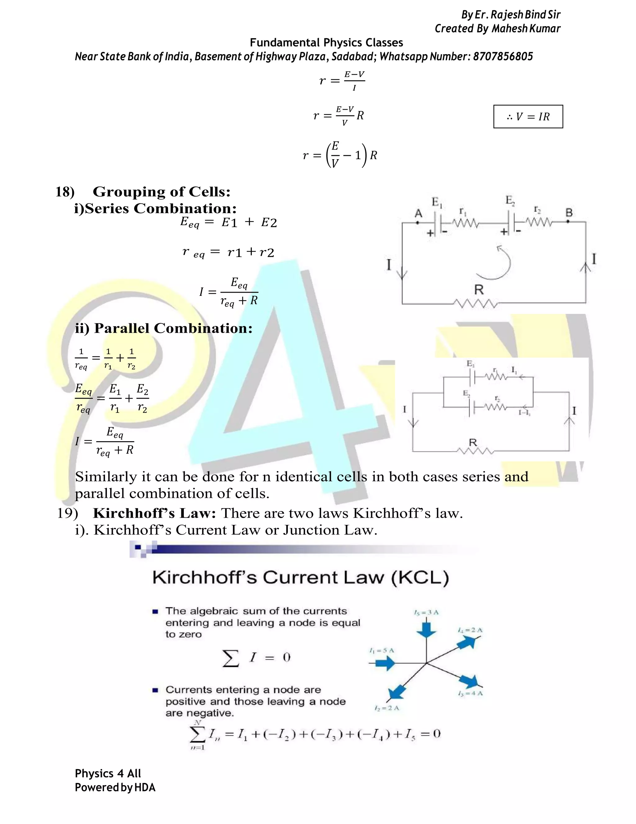 Unit 2 electric current | PDF