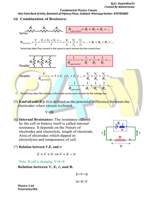 Unit 2 electric current | PDF