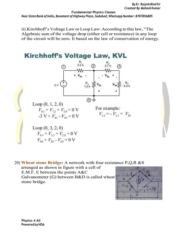Unit 2 electric current | PDF