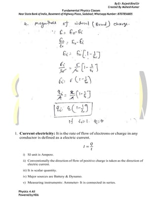 Unit 2 electric current | PDF