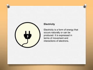 English for Electronics: electricity basic | PPT