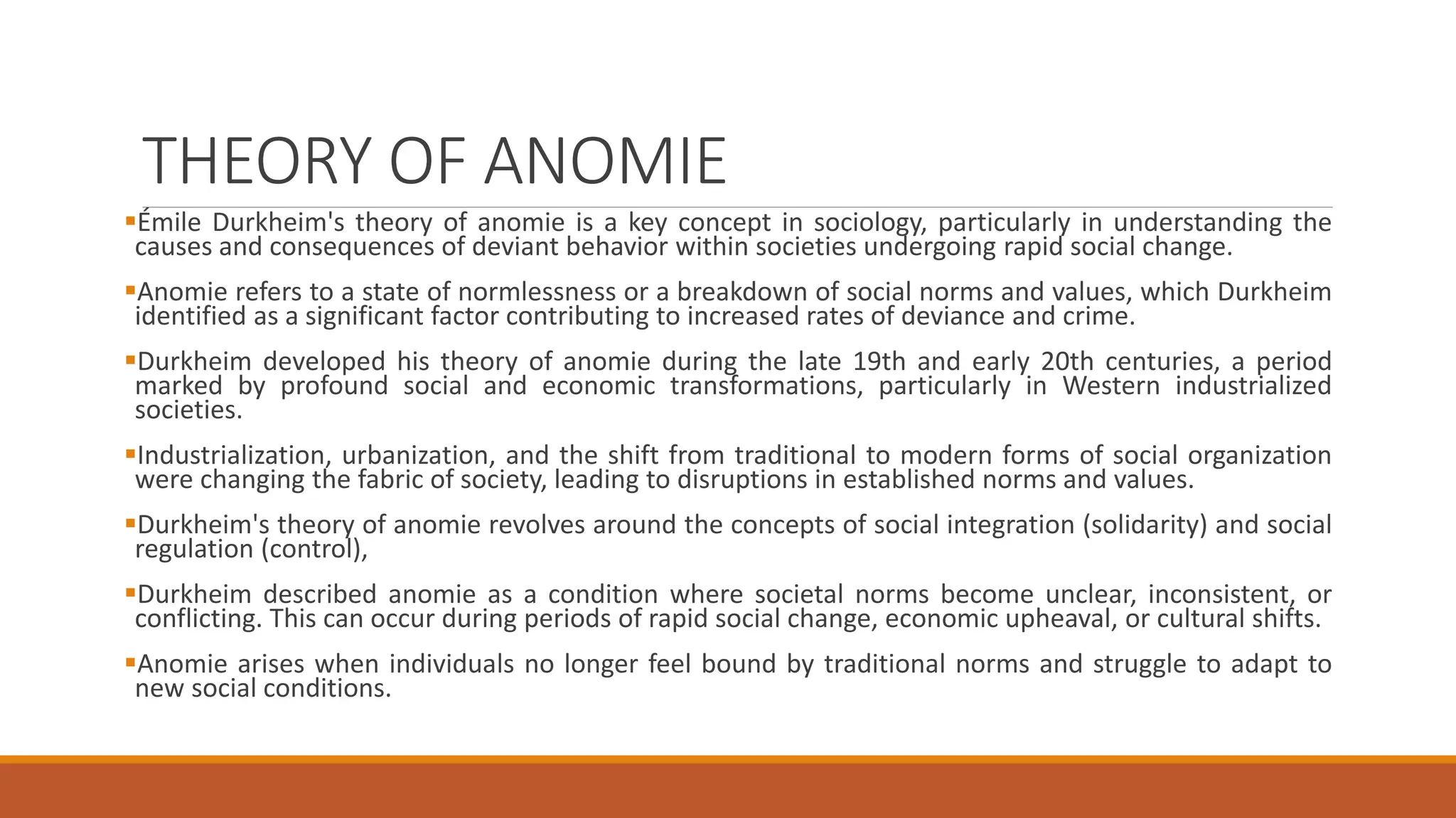 UNIT 2 EMILE DURKHEIM and his concept of social solidarity and social ...