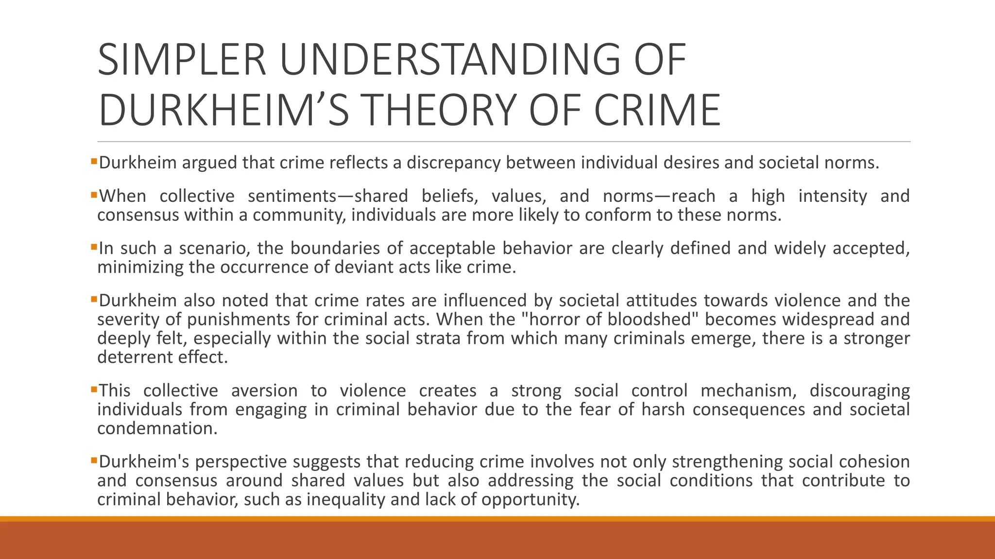 UNIT 2 EMILE DURKHEIM and his concept of social solidarity and social ...