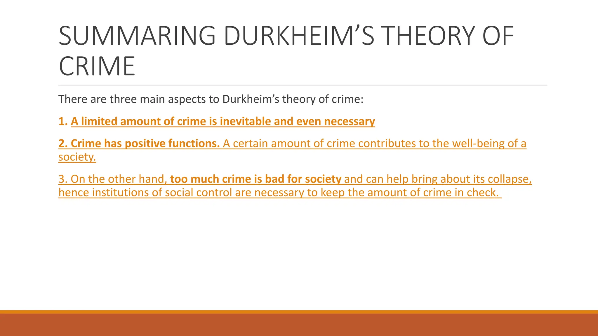 UNIT 2 EMILE DURKHEIM and his concept of social solidarity and social ...