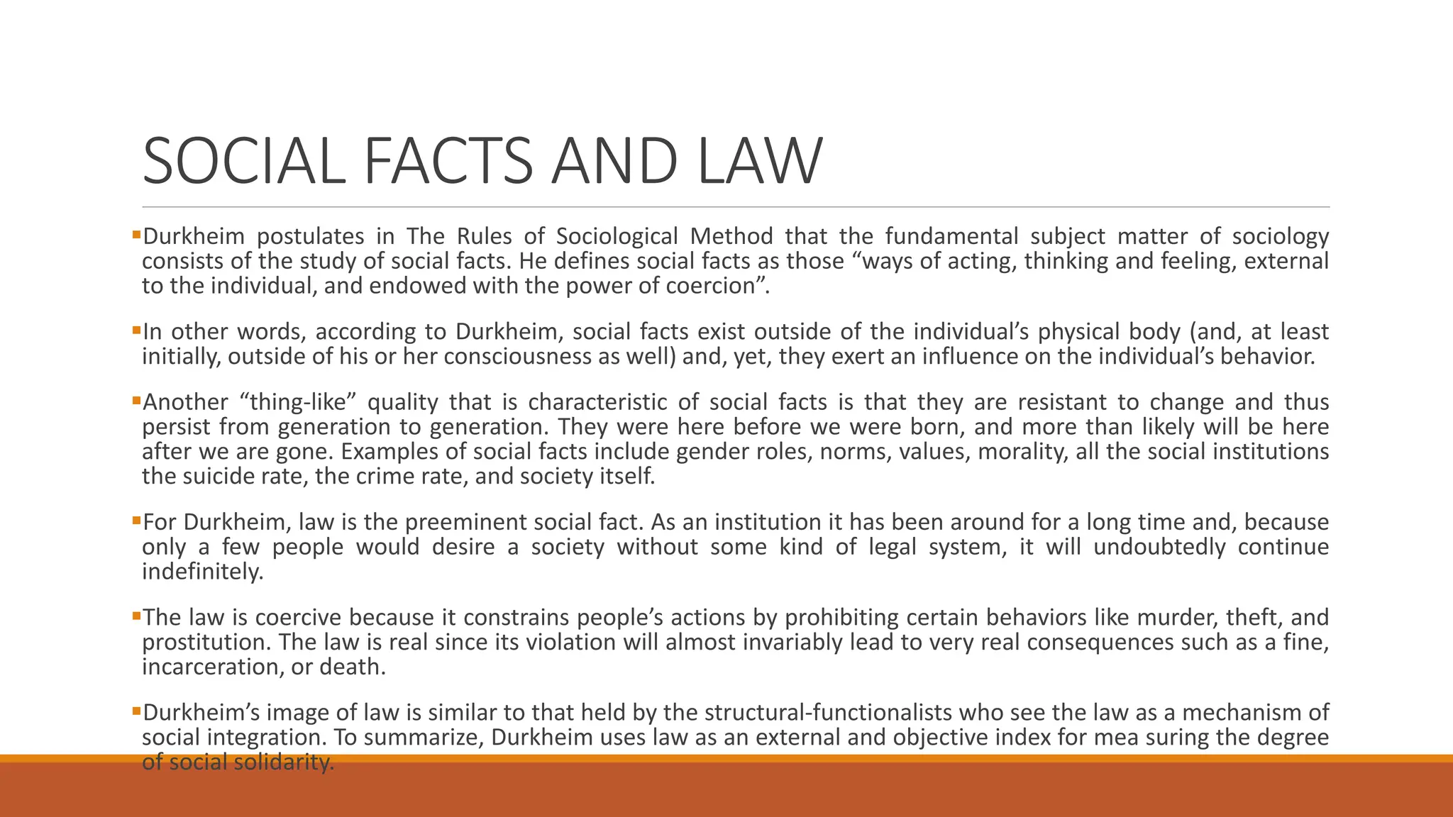 UNIT 2 EMILE DURKHEIM and his concept of social solidarity and social ...
