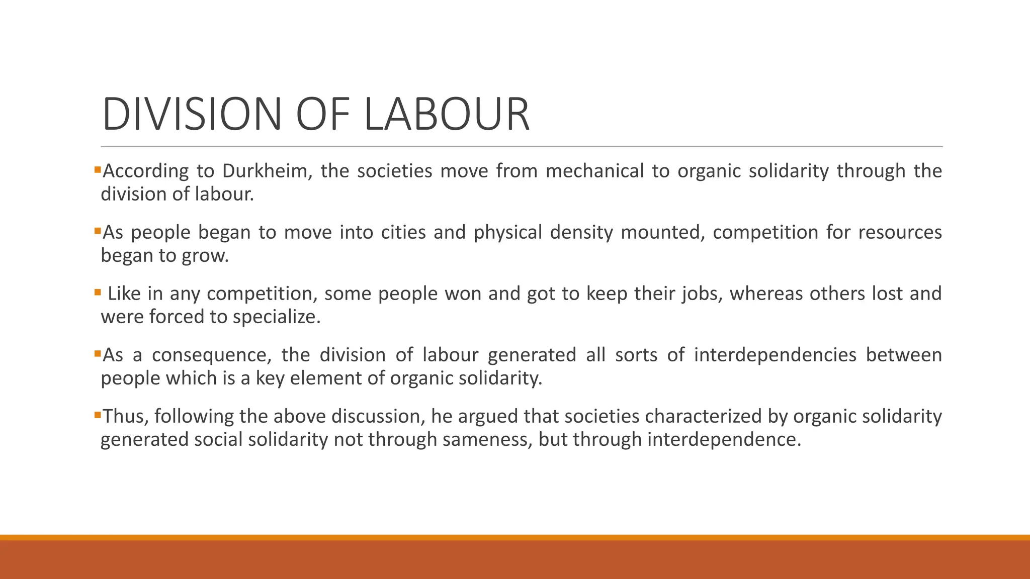 UNIT 2 EMILE DURKHEIM and his concept of social solidarity and social ...