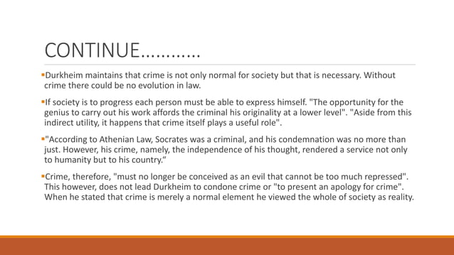 UNIT 2 EMILE DURKHEIM and his concept of social solidarity and social ...