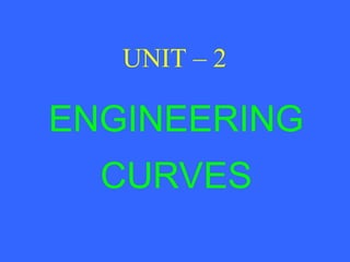 Unit 2 Engineering Curves for engineering students | PPT