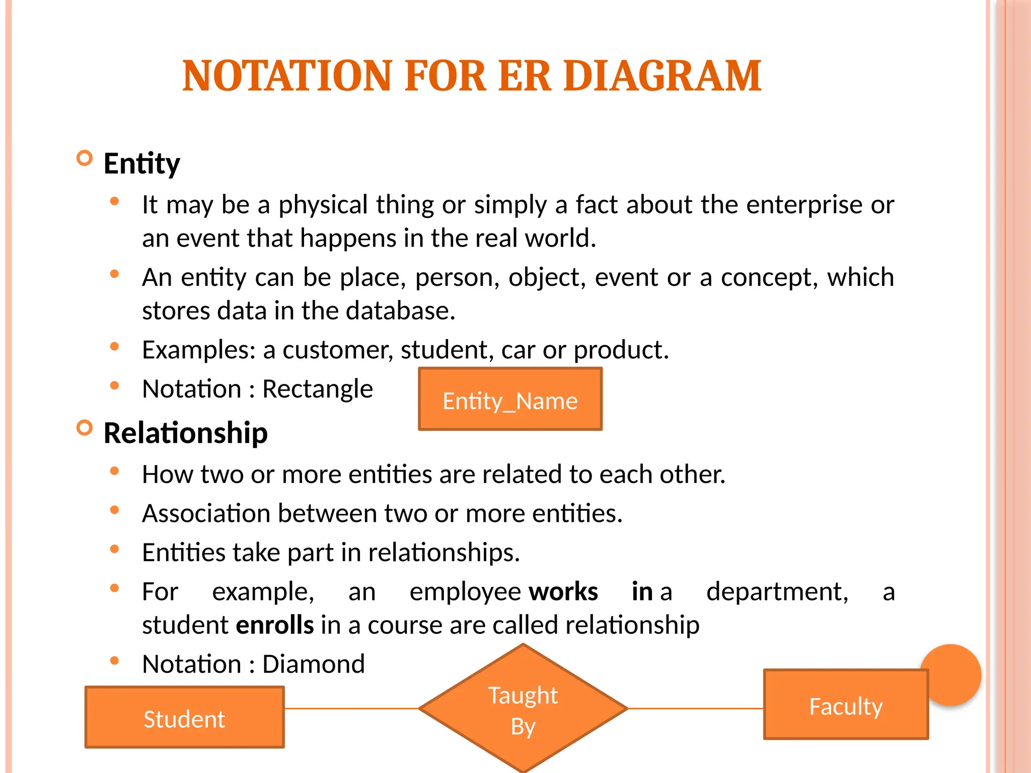 Entity Relationship Model: ER concepts and Notations | PPT