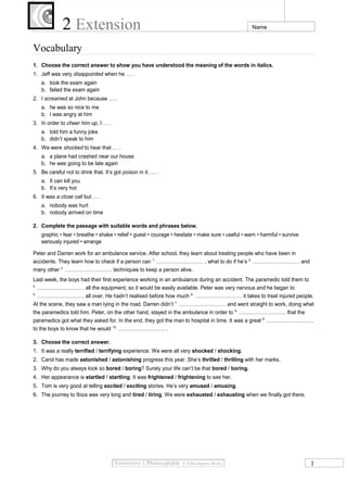 Unit 2 extension | DOC