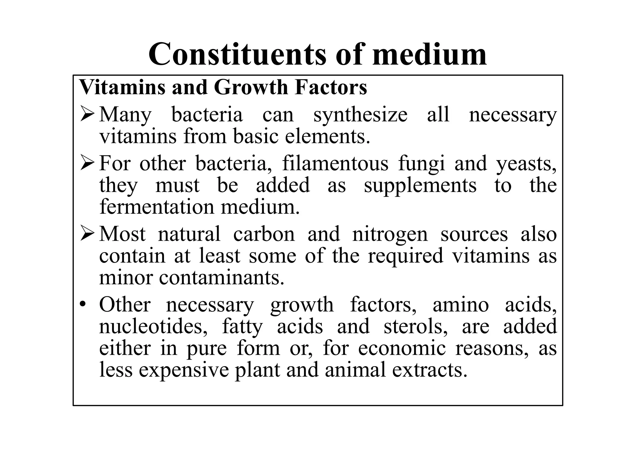 Unit 2 fermentation media and sterilization | PDF