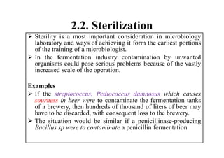 Unit 2 fermentation media and sterilization | PDF
