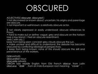 Covert and Obscured Unit 2 Fine Art pdf | PPT