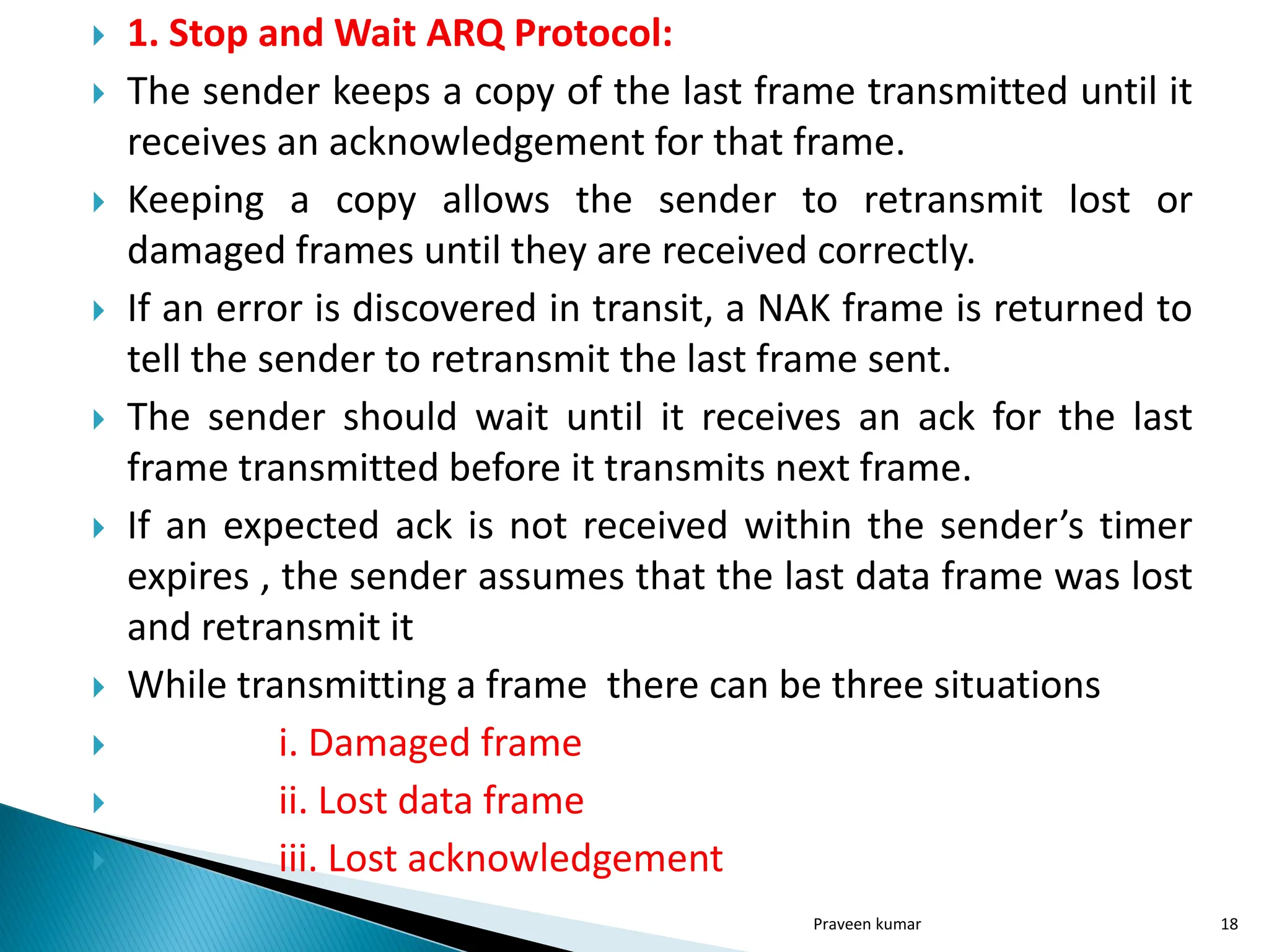 Unit 2_ Flow & Error Control in computer networks | PDF