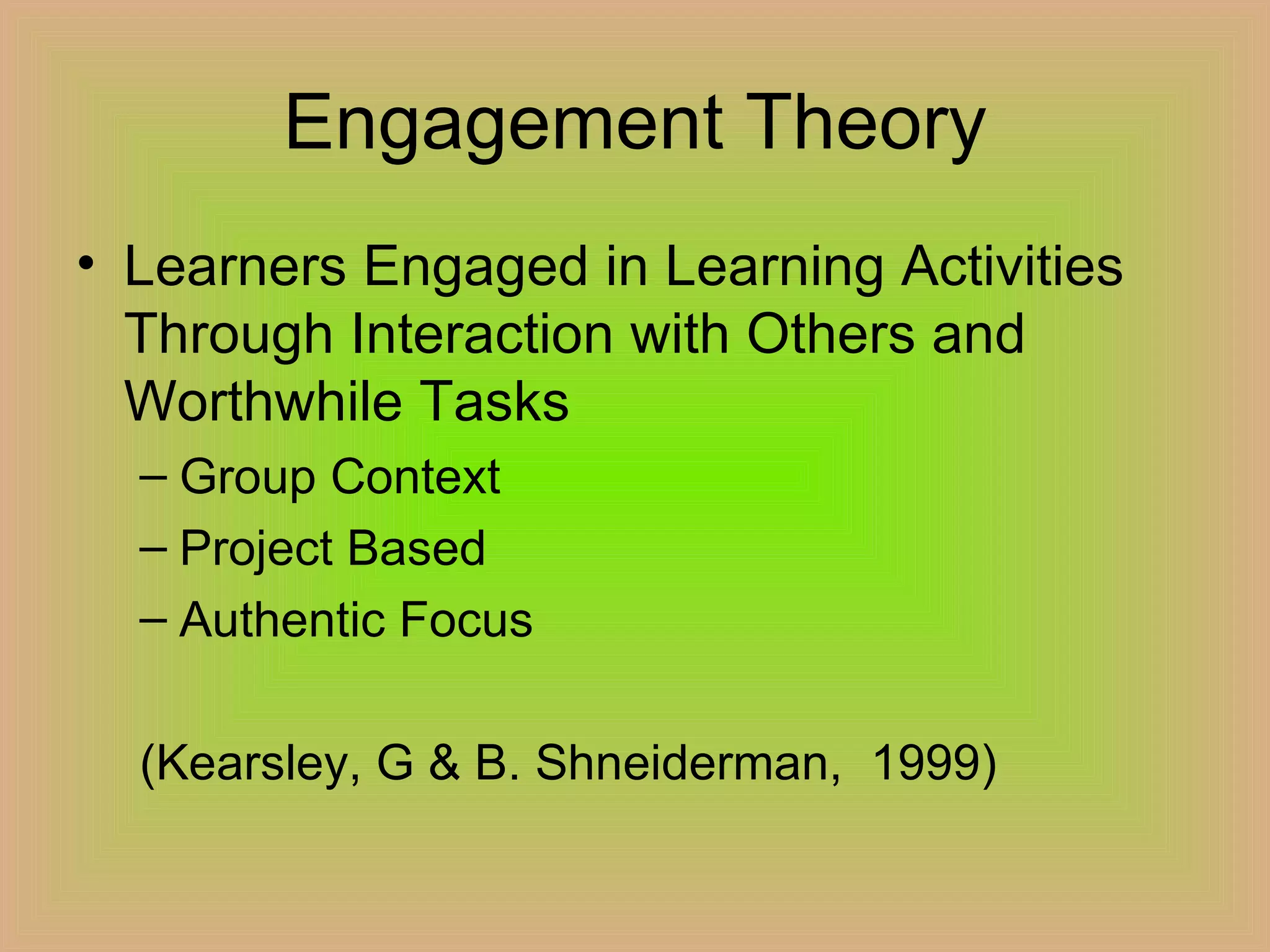 Foundations & Framework: Conceptualizing Theoretical Underpinnings of Instructional Technology | PPT
