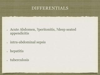 appendicitis v/s enteric fever | PPT