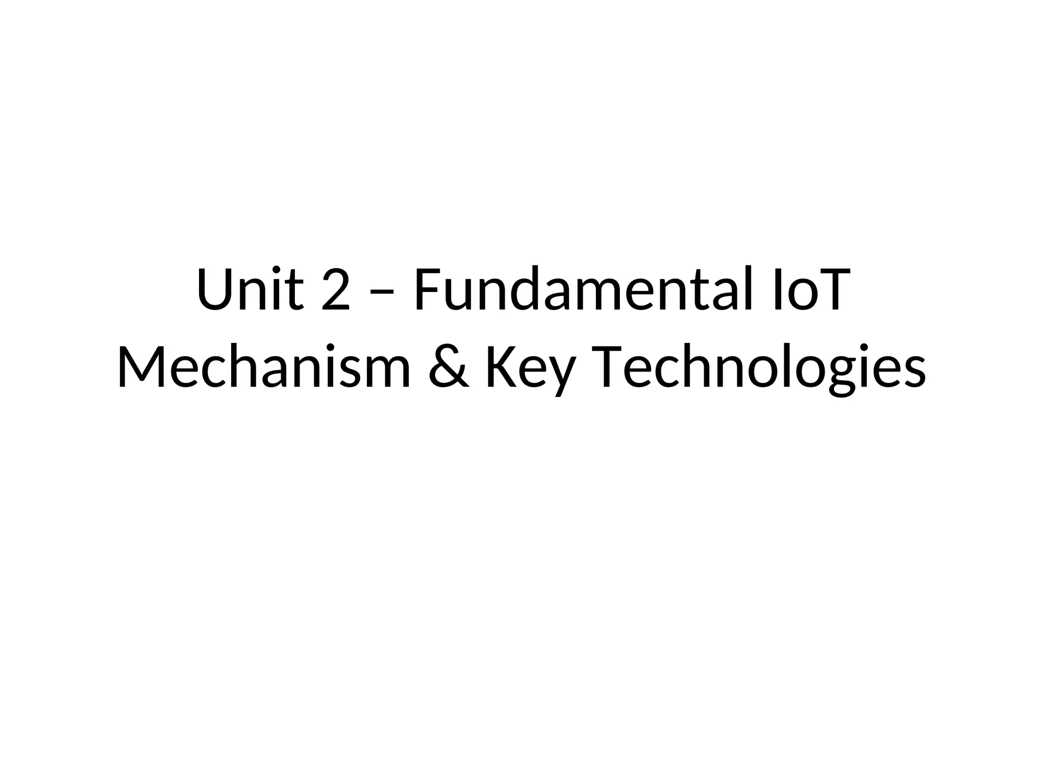 Fundamental IOT Key Mechanism and Resources | PDF | Internet of Things | Internet