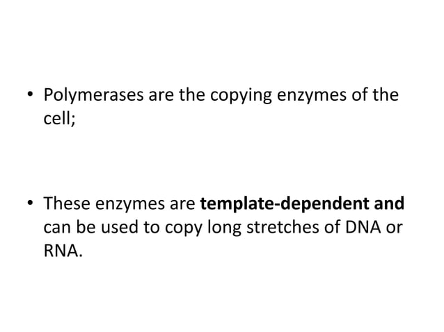 Enzymes used in Genetic Engineering | PPTX