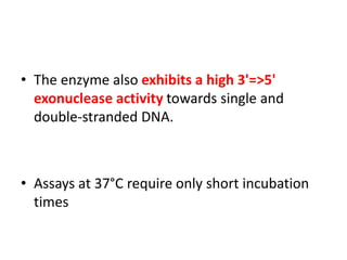 Enzymes used in Genetic Engineering | PPTX