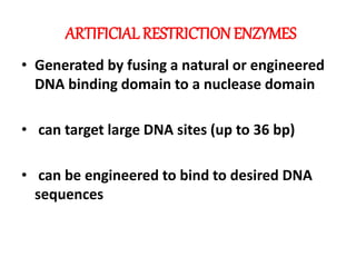 Enzymes used in Genetic Engineering | PPTX