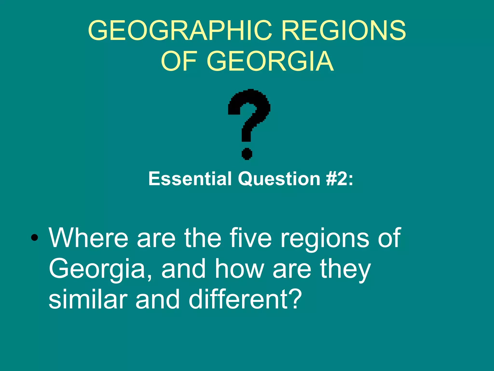 Georgia's Regions and Rivers ppt | PPT
