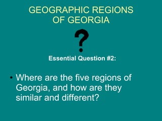 Georgia's Regions and Rivers ppt | PPT