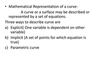 UNIT 2 GEOMETRIC MODELING.pptx | 3-D Graphics | Computer Software and ...