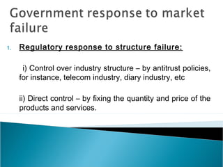 Unit 2 government response to market failure | PPT