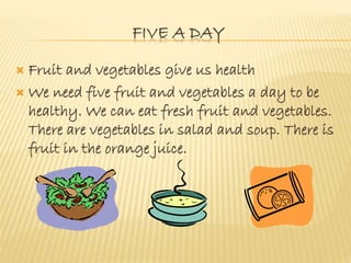 Unit 2, health, grouth, energy, healthy meals, five a day, stay healthy ...