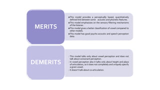 SPEECH PERCEPTION THEORIES MASLP | PPTX
