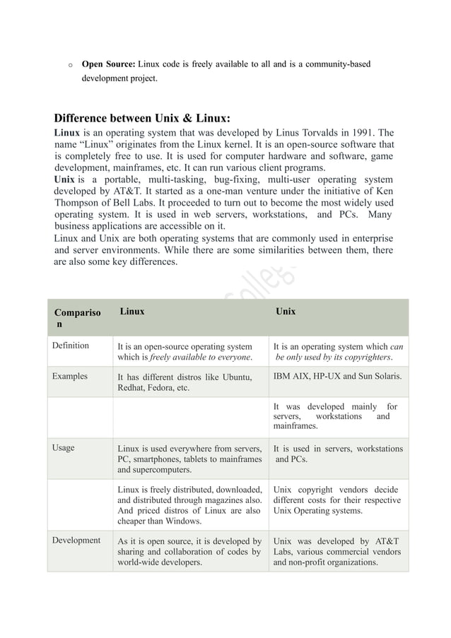 Unit 2 History of Linux and other details for begginers | PDF