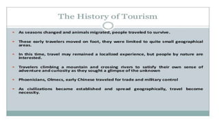 Unit 2 history of tourism | PPTX