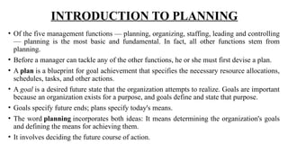 UNIT2_HMM305_Planning and management process | PPTX