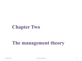 Management theory pdf all you need to about | PPTX
