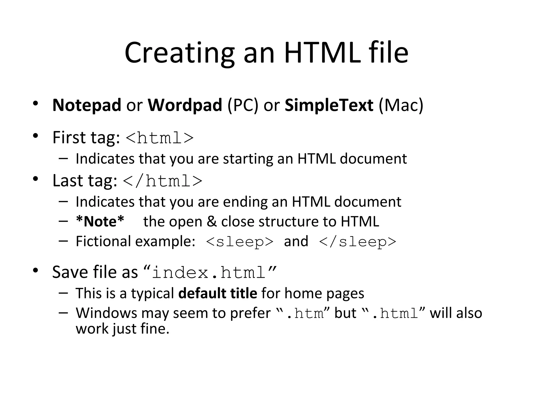 Unit 2 (html) | PPT