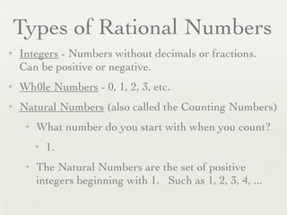 Unit 2 hw1 rational numbers | KEY