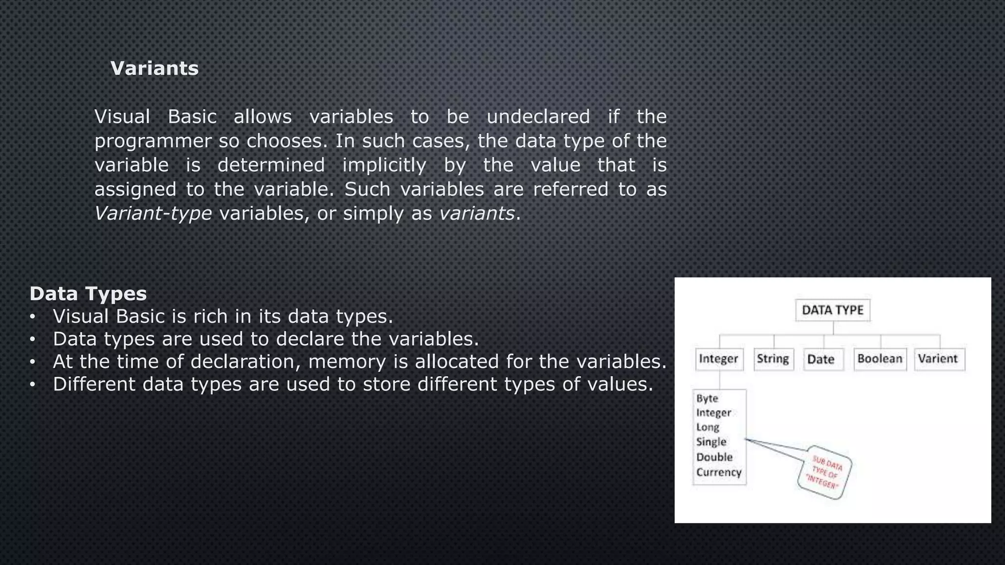 Visual Basic Fundamentals | PPT