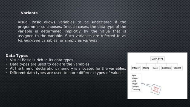 Visual Basic Fundamentals | PPTX
