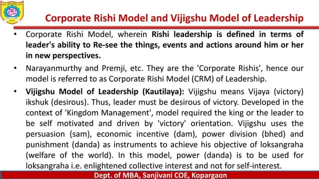 Unit 2 Indian Model of Management.pptx | Business Administration | Business